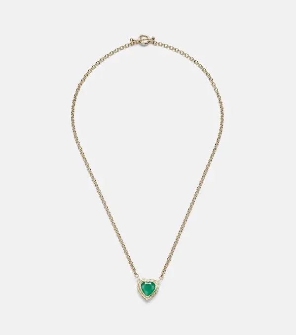 OCTAVIA ELIZABETH 18kt Yellow Necklace With Emerald - Gold
