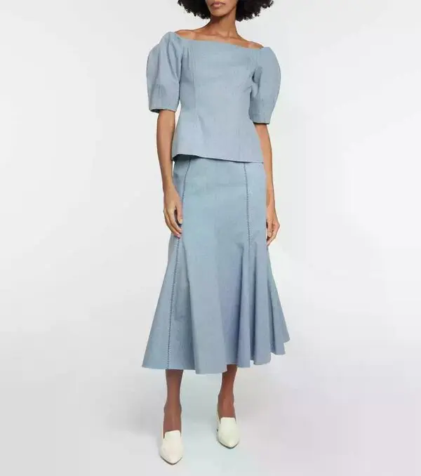 Gabriela Hearst Ellen Off-shoulder Top