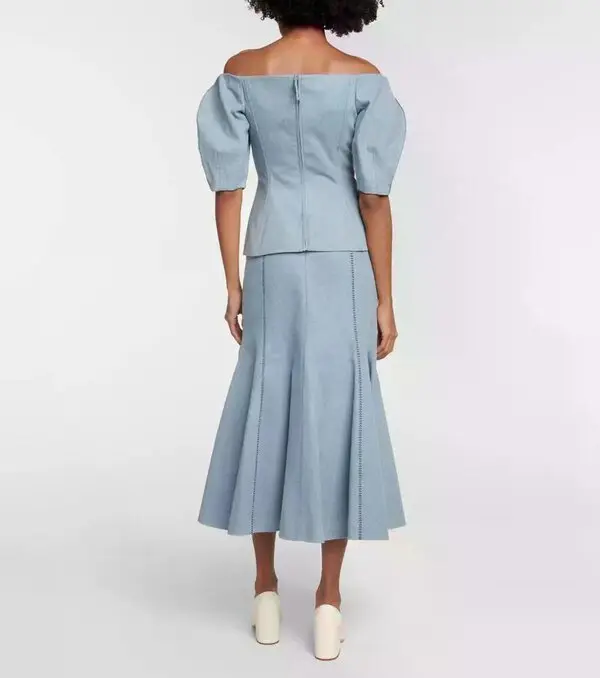 Gabriela Hearst Ellen Off-shoulder Top
