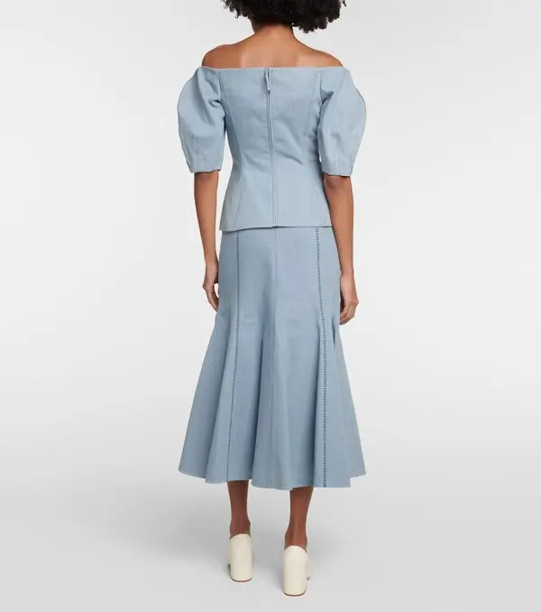 Gabriela Hearst Ellen Off-shoulder Top