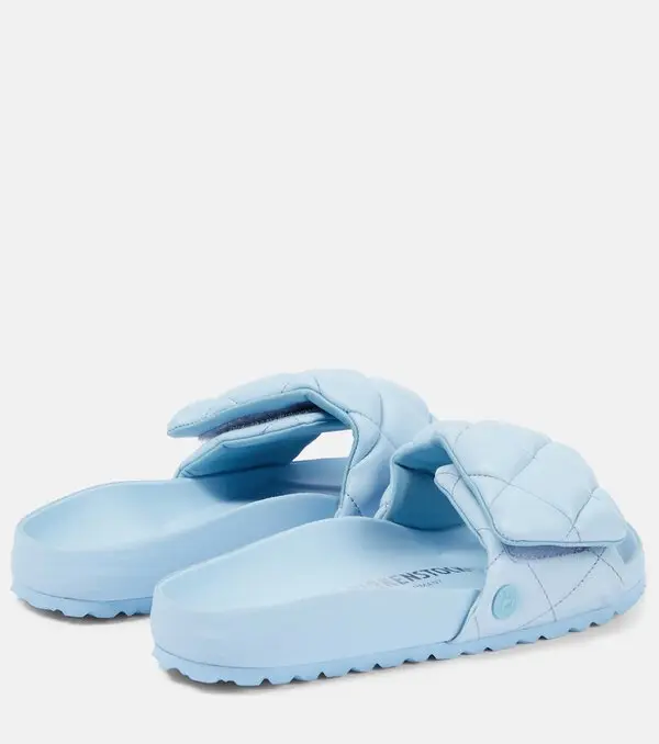 BIRKENSTOCK Sylt Quilted Leather Slides - Blue