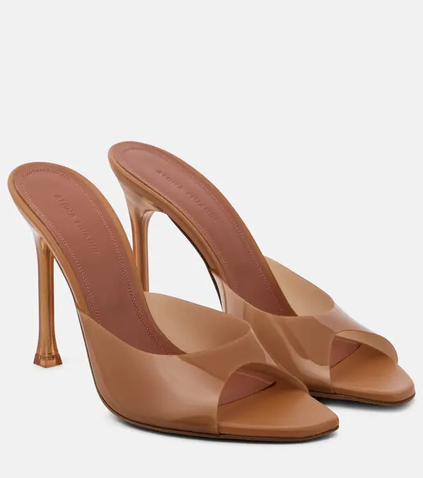 Amina Muaddi Alexa Pvc Mules