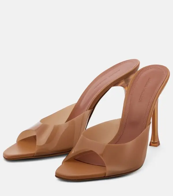 Amina Muaddi Alexa Pvc Mules