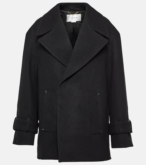Victoria Beckham Wool-blend Pea Coat