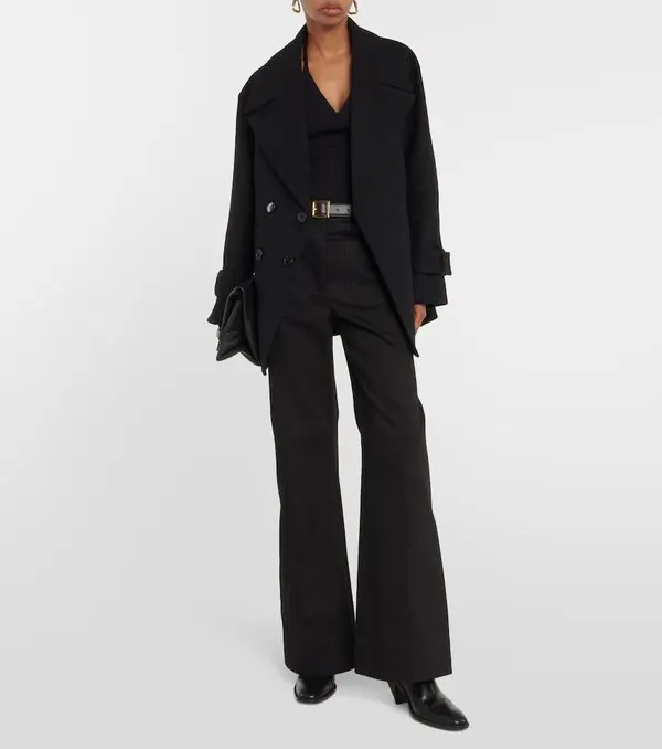 Victoria Beckham Wool-blend Pea Coat