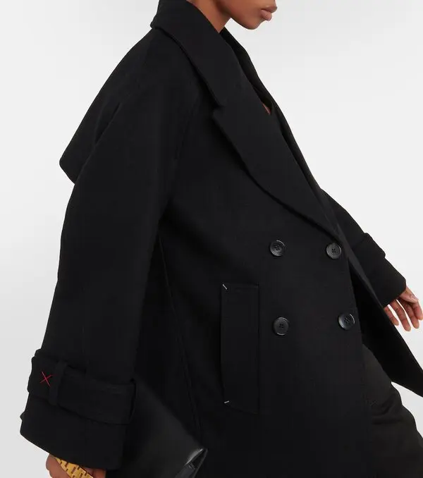 Victoria Beckham Wool-blend Pea Coat