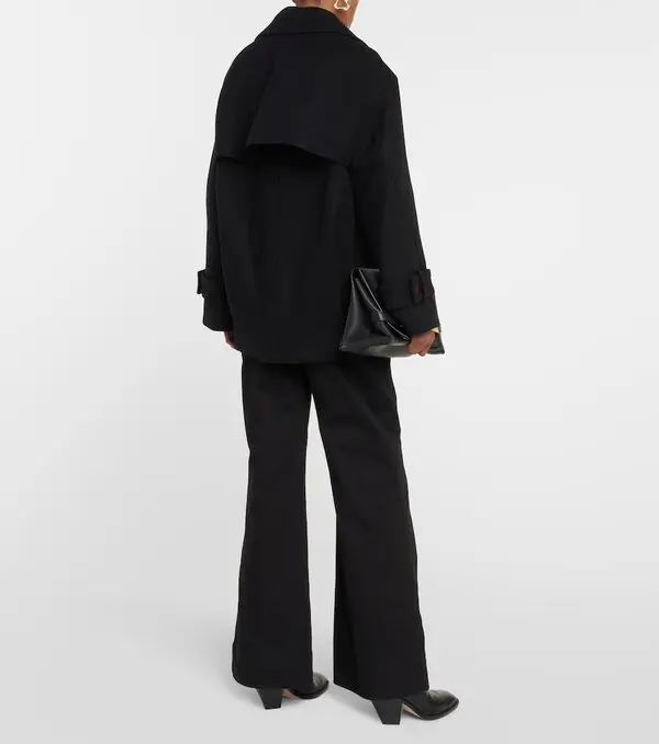 Victoria Beckham Wool-blend Pea Coat