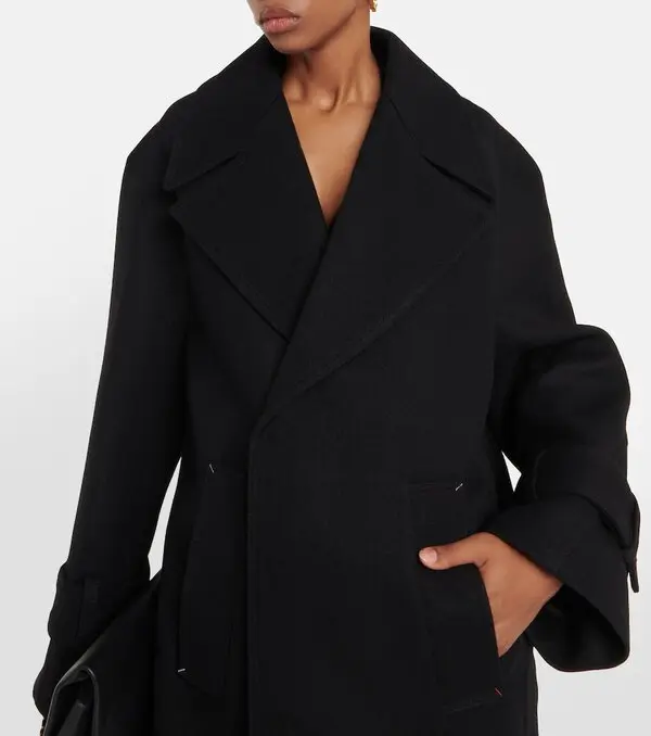 Victoria Beckham Wool-blend Pea Coat