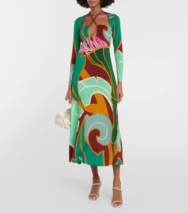 Johanna Ortiz Printed Maxi Dress