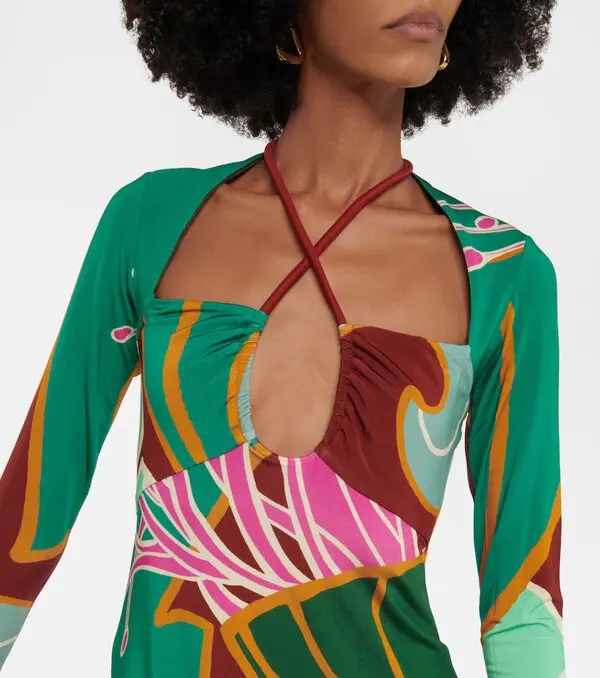 Johanna Ortiz Printed Maxi Dress