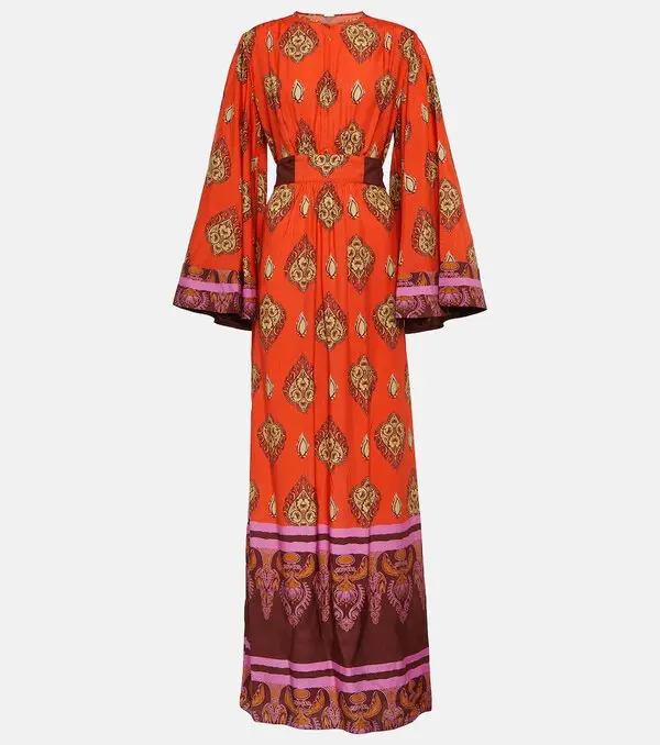 Johanna Ortiz Printed Kaftan - Orange