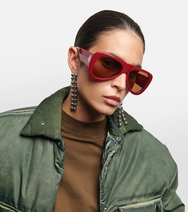 Attico X Linda Farrow Edie Aviator Sunglasses