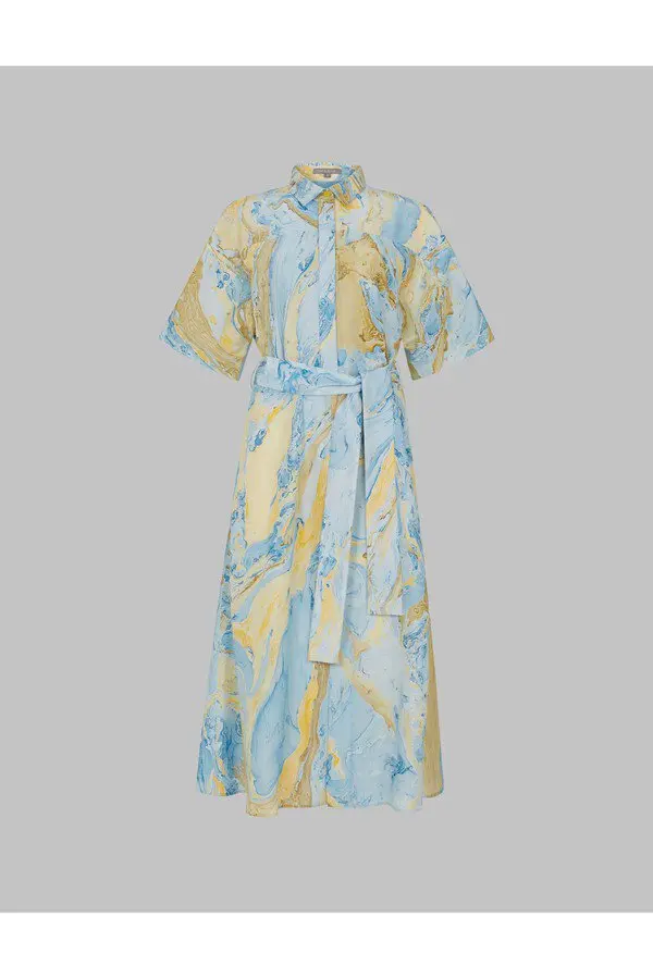 blue and white dress for bridal shower Leela Maxi Dress  Cobalt Floral, Pockets