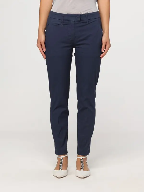 DONDUP Tailored Cotton Pants - Gnawed Blue