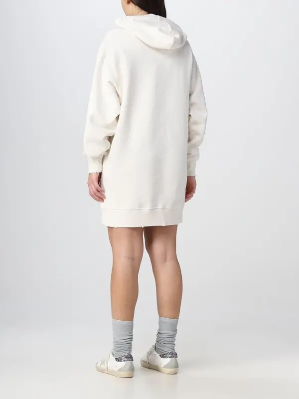 Golden Goose Cotton Sweatshirt Dress In Yellow Cream - 45% Off |  Editorialist