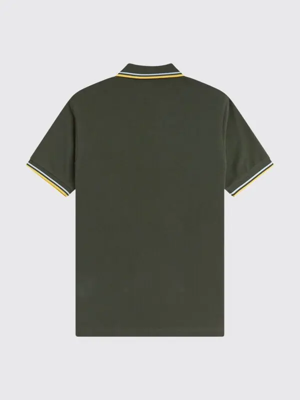 Fred Perry Cotton Polo Shirt With Logo - Green