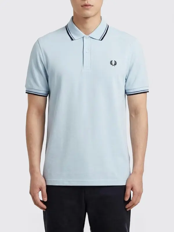 Fred Perry Cotton Polo Shirt With Logo - Navy