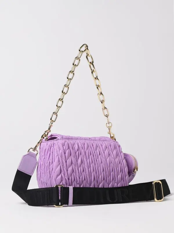 Versace Quilted Shoulder Bag - Violet