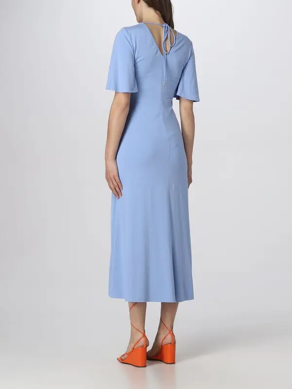 Patrizia Pepe V-neck Ruched Midi Dress