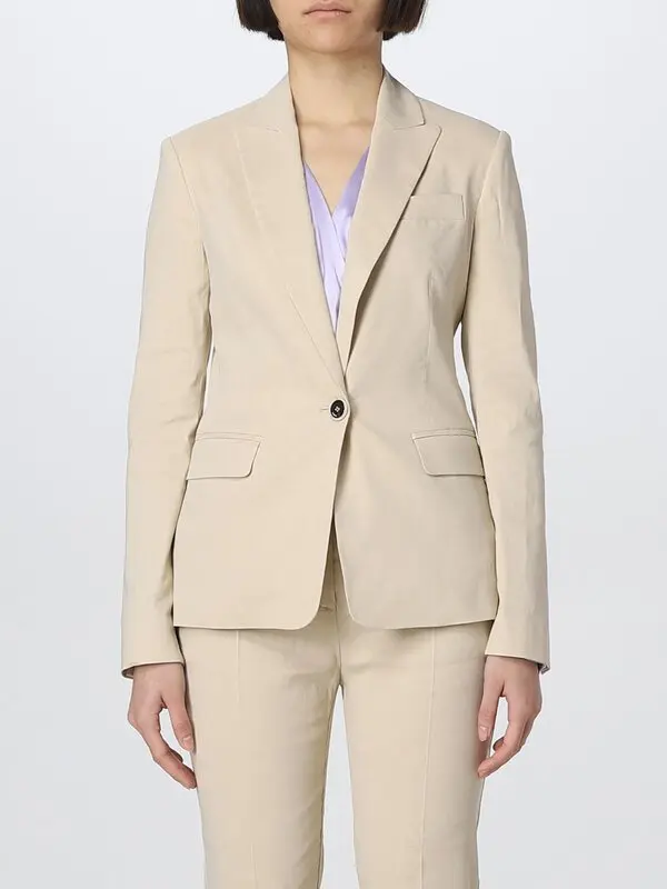 Pinko Single-breasted Jacket - Beige