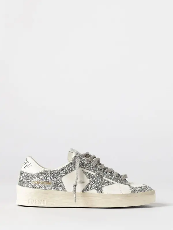 GOLDEN GOOSE Glitter Embellished Sneakers - White
