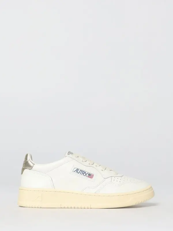 AUTRY Medalist Leather Sneakers - Gold