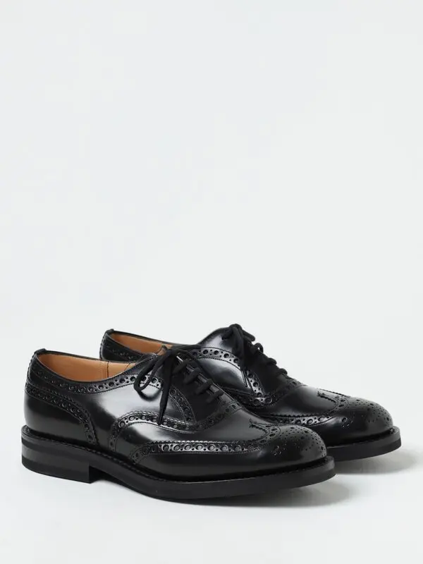 Church's Burwood Oxford Brogue Shoes - Black