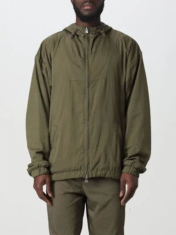 DIESEL® Nylon Bomber Jacket With Drawstring Hood