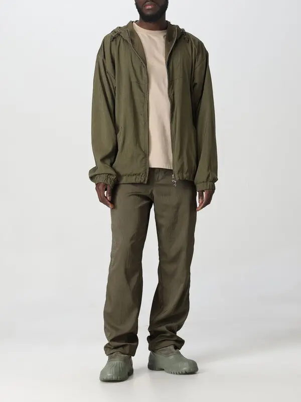 DIESEL® Nylon Bomber Jacket With Drawstring Hood