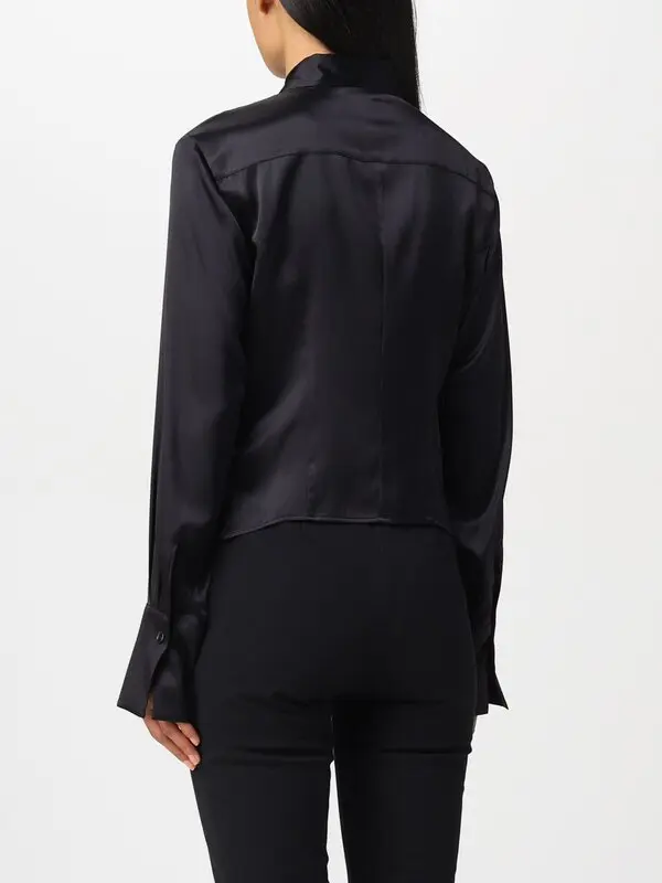 Pinko Button-up Shirt With Classic Collar - Black