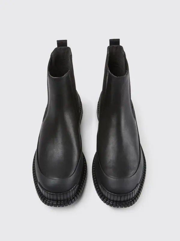 Camper Pix Ankle Boots In Calfskin - Black