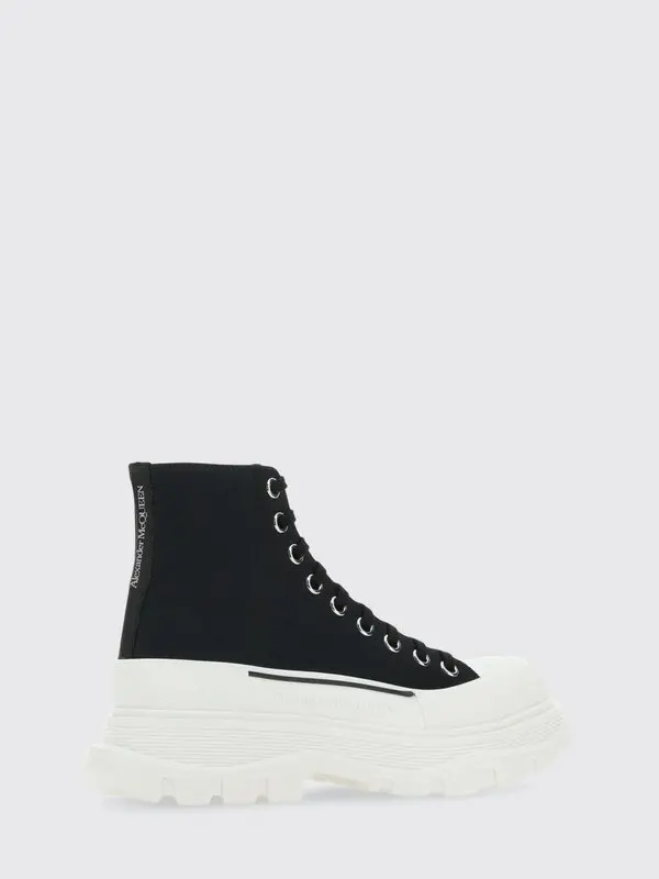 Alexander McQueen High Top Sneakers - Black
