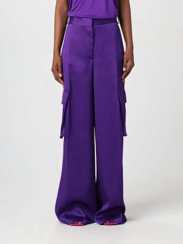 Versace Satin Cargo Pants - Violet