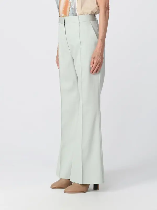 LANVIN Tailored Wide Leg Trousers - Sage