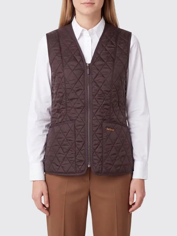 Barbour Betty Quilted Recycled Nylon Gilet - Brown