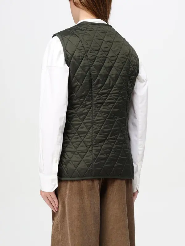 Barbour Quilted Zip-up Waistcoat - Green
