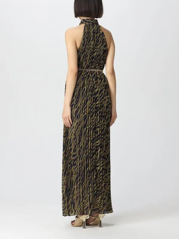 open lace back dress Michael Kors Women's Maxi Pleated Slip Dress, Black, XXS at Amazon Women's  Clothing store