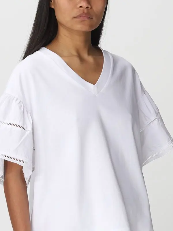 Woolrich T-shirt With Flutter Sleeves