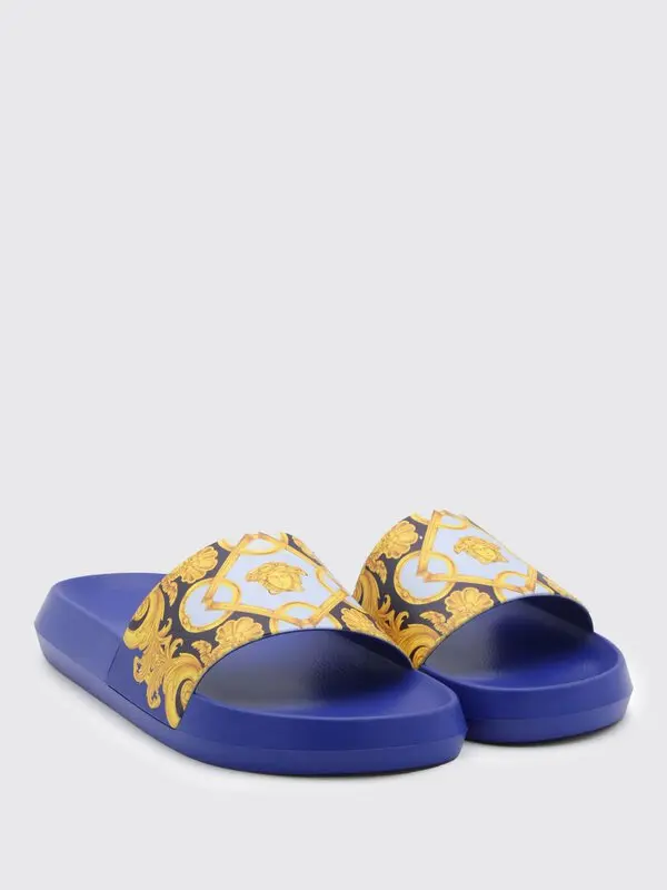 Versace Sliders In Rubber