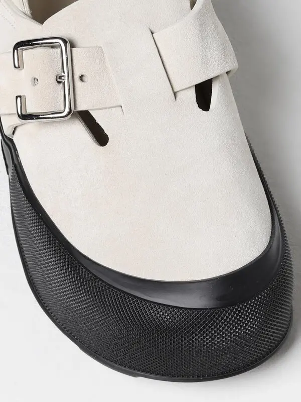 Alexander McQueen Suede Platform Mules - Beige