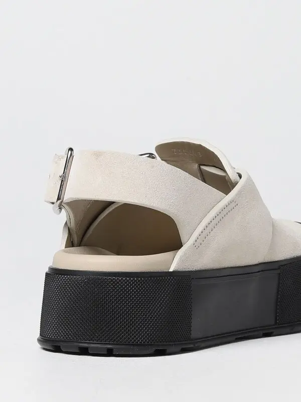 Alexander McQueen Suede Platform Mules - Beige
