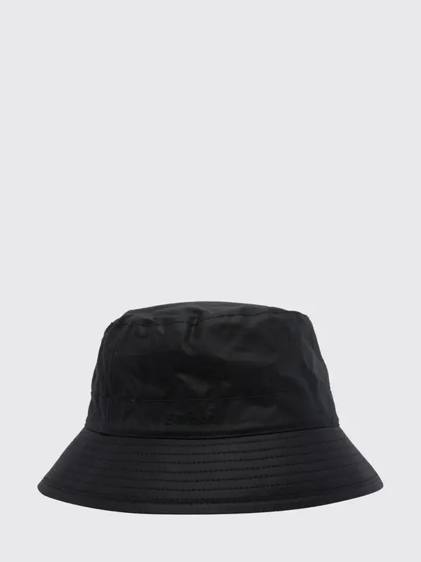 Barbour Cotton Bucket Hat With Embroidered Logo - Black
