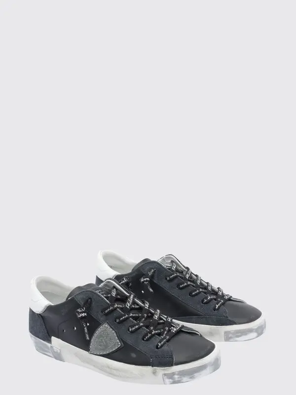 Philippe Model Leather Sneakers - Black
