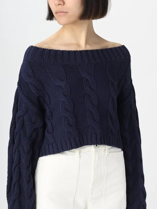 Kenzo Cable Knit Sweater With Tie Detailing