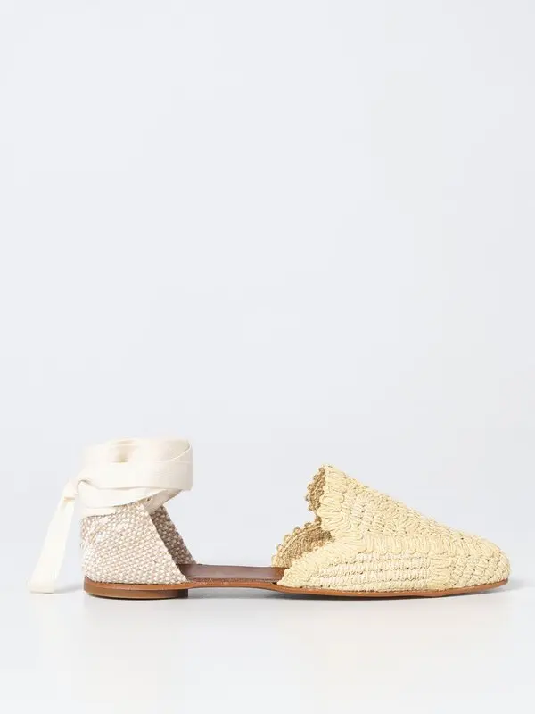 CastaÑer Ballerina Flat - Natural