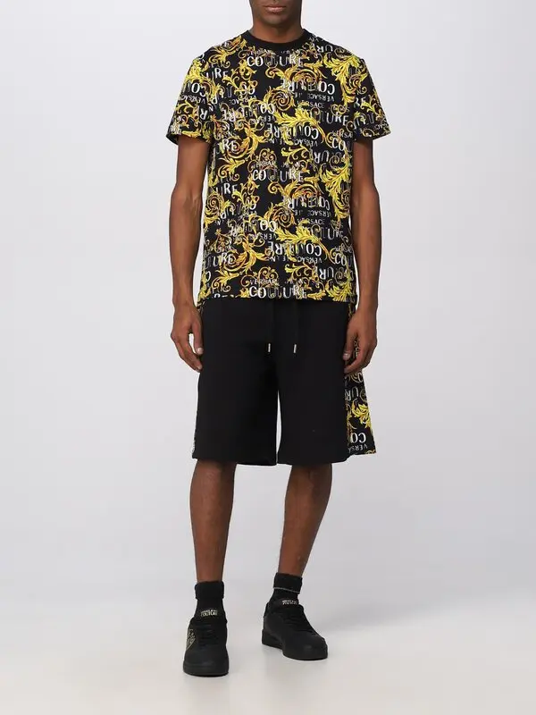 Versace Printed Shorts - Gold