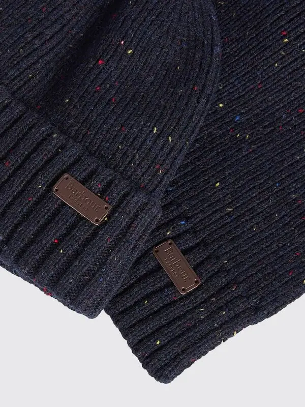 Barbour Beanie And Scarf Set - Navy