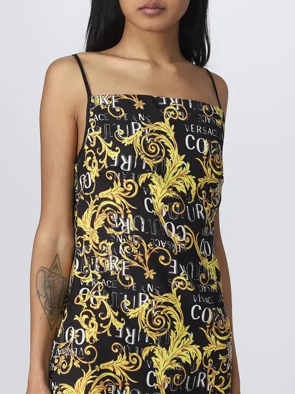 Versace Viscose Dress - Black