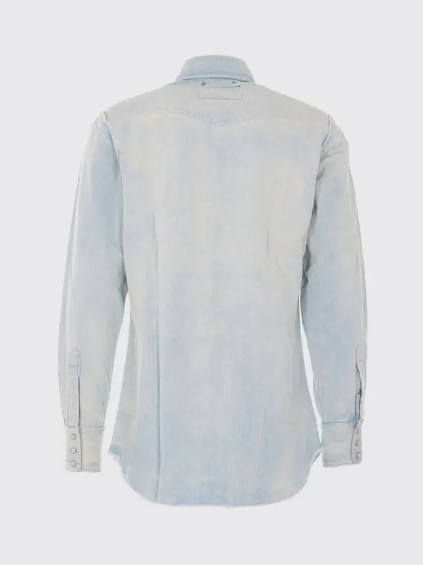 GOLDEN GOOSE Embroidered Cotton Shirt With French Collar