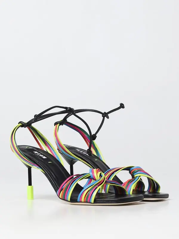 MSGM Leather Sandals - Multicolor